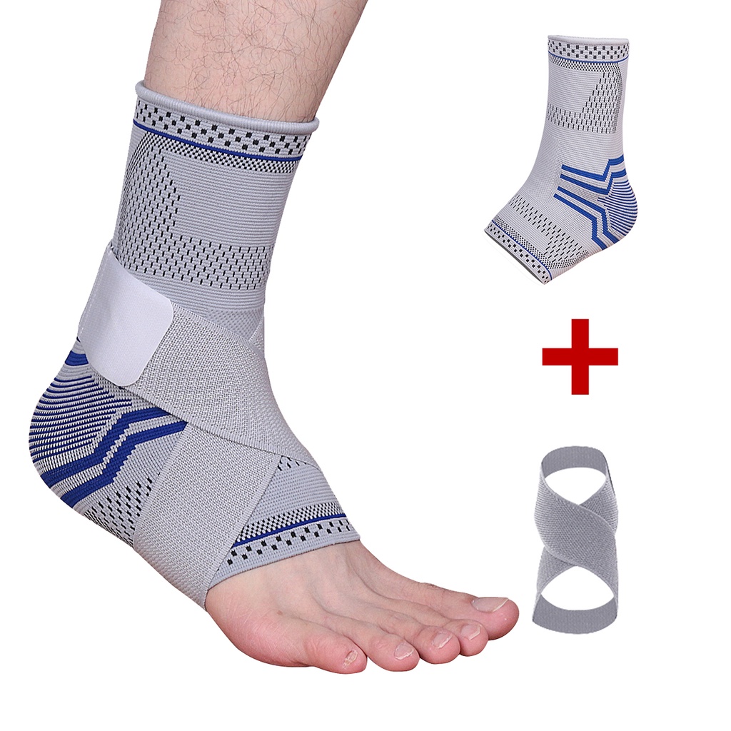 Running Basketball Adjustable Compression Ankle Support Brace Elastic ...