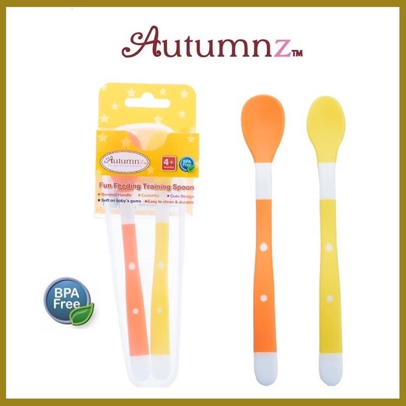 Autumnz Fun Feeding Training Spoon With Casing 2pc/pack | Shopee ...