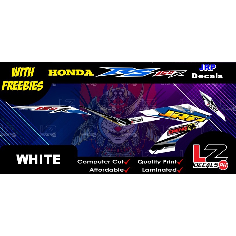Honda RS 150 R JRP Stock Decals / Sticker with Freebies | Shopee ...