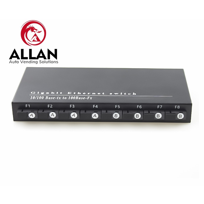 Allan Non Gigabit Ethernet Switch, Fiber Switch 8-PORT 10/100/1000 Base ...