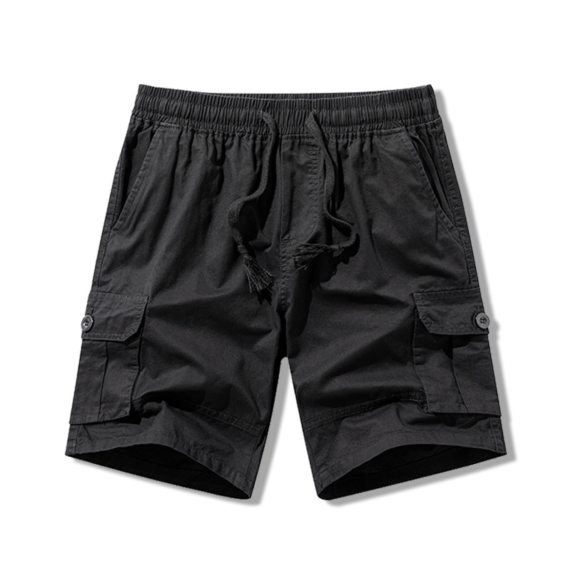URBAN PIPE 6 Pocket Cargo Shorts For Men Knee-Length Buttons Drawsting ...