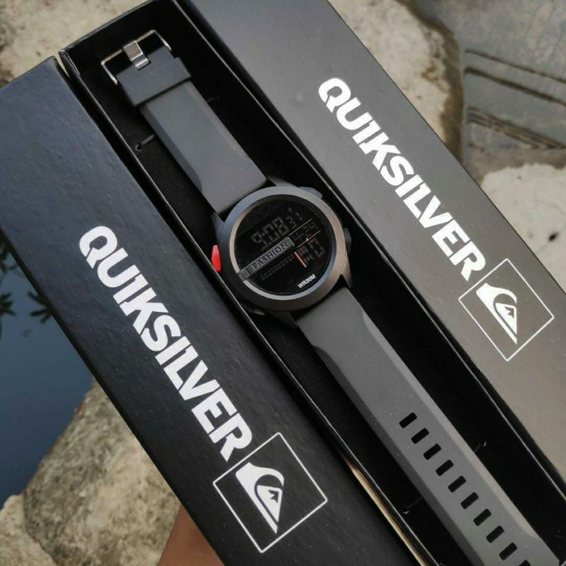 2023 Quicksilver Men Drone Strab Rubber Digital WaterProof Watch ...
