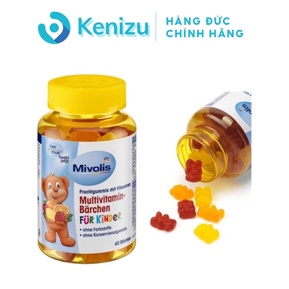 Mivolis bear candy Multivitamin supplement box of 60 tablets Made in ...