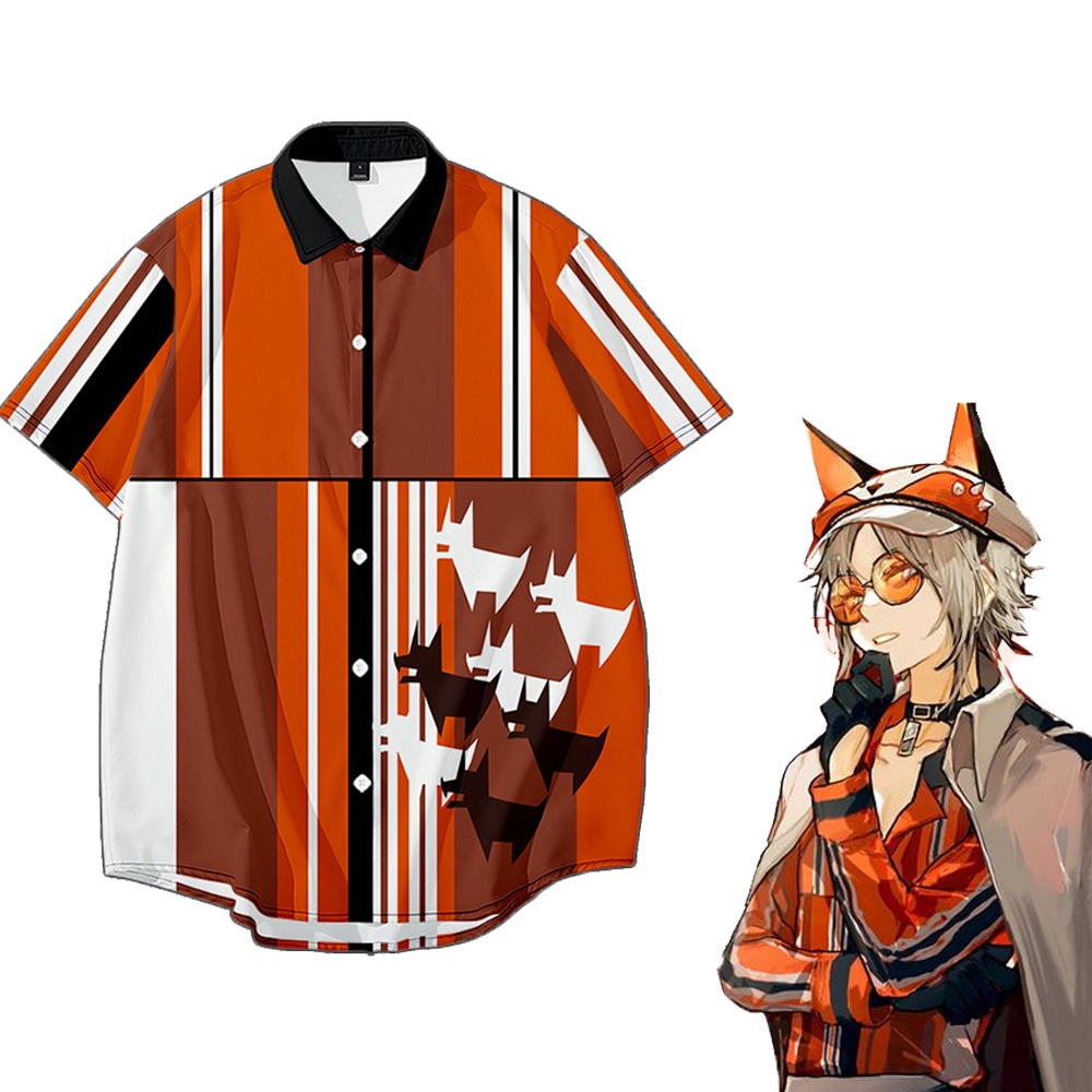 YouTuber Luxiem Mysta Rias Cosplay Costume 3D Printed T-Shirt Plus Size ...