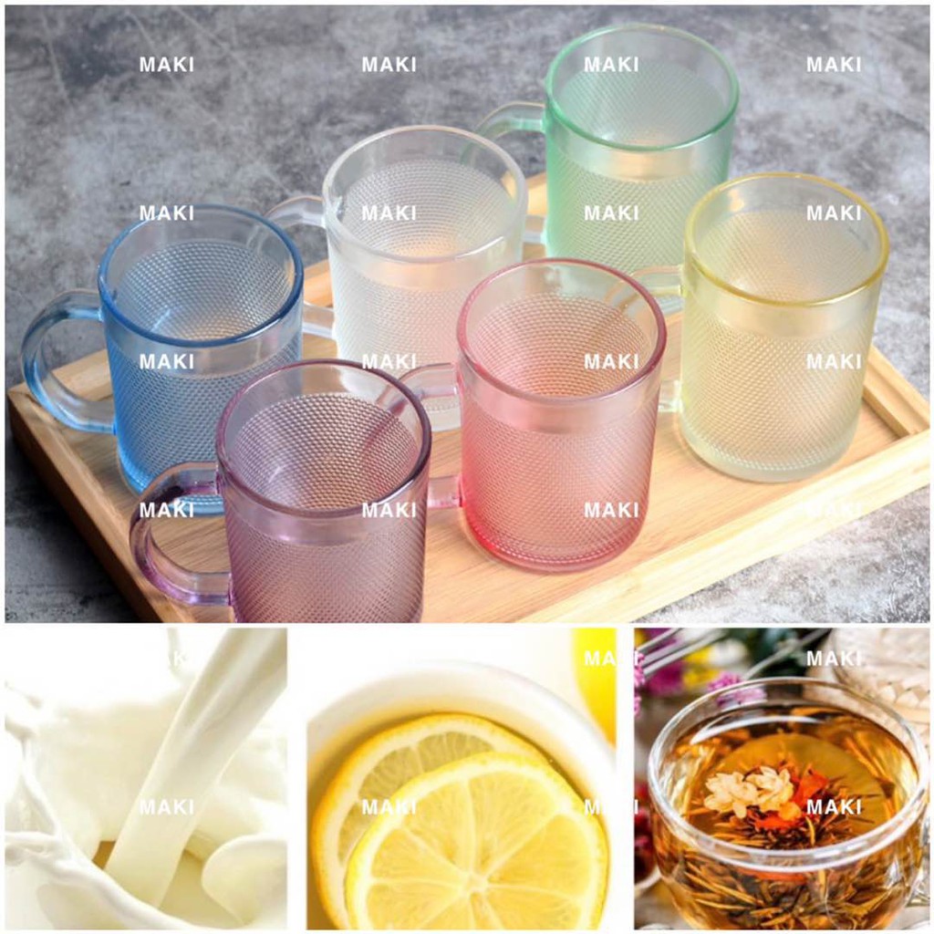 Glass baso set 6pcs aesthetic mug coffee minimalist tasa for coffe cup ...