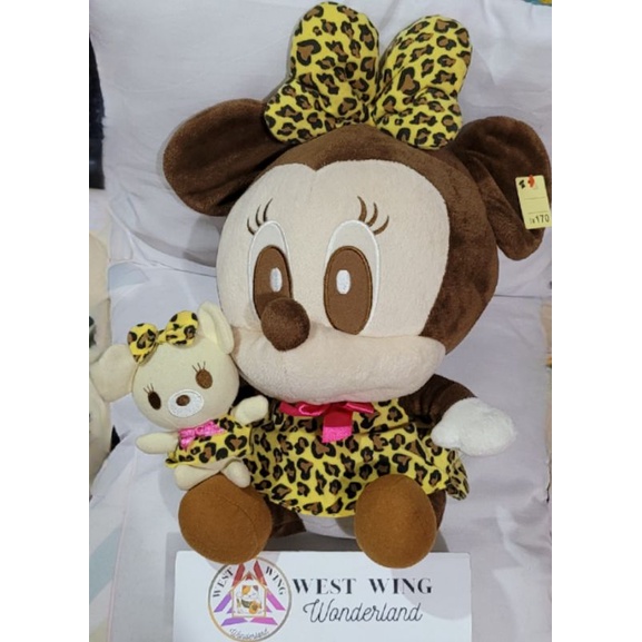 Baby Minnie Mouse in Pretty Leopard Print Dress holding a Toy | Shopee ...