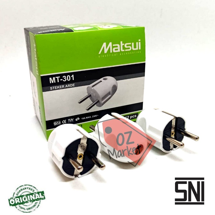 Matsui MT 301 Round Ground Plug, Genuine SNI Brass | Shopee Philippines
