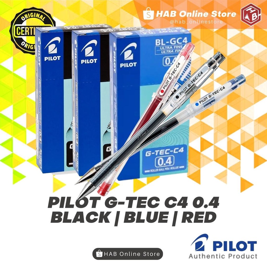 Pilot G-TEC C4 Rollerball Pen 0.4 - Fine Tip (Refill also available ...
