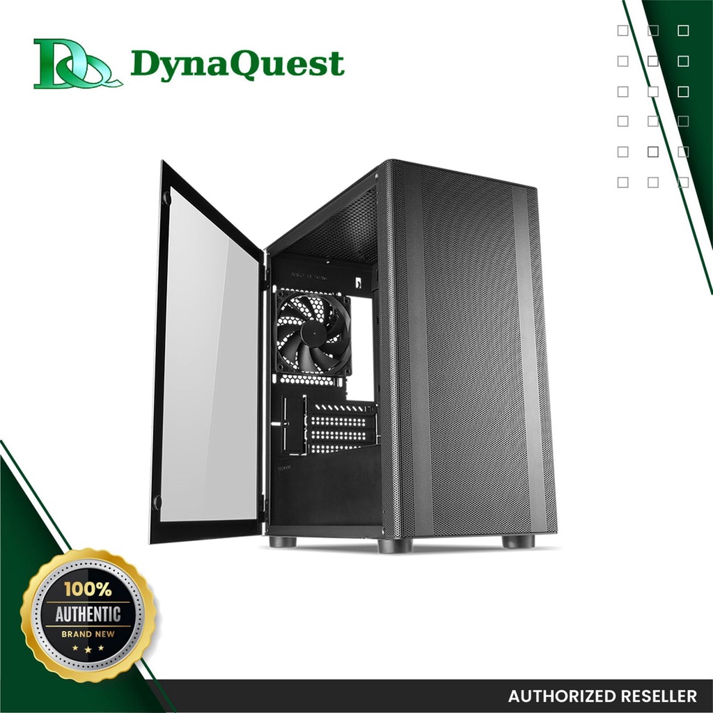 Tecware Flatline Black TG mATX 3*120mm Fans Chassis | Shopee Philippines