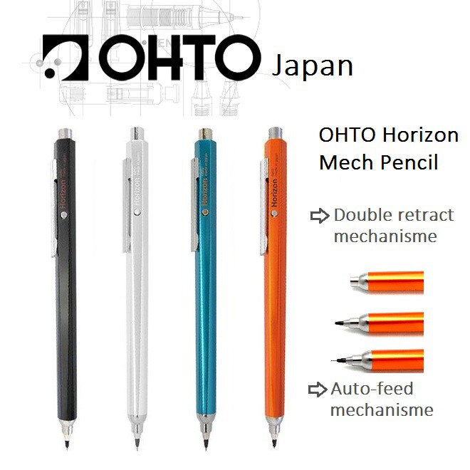 OHTO Horizon Auto-feed & Double retract - Aluminum Body Mechanical ...