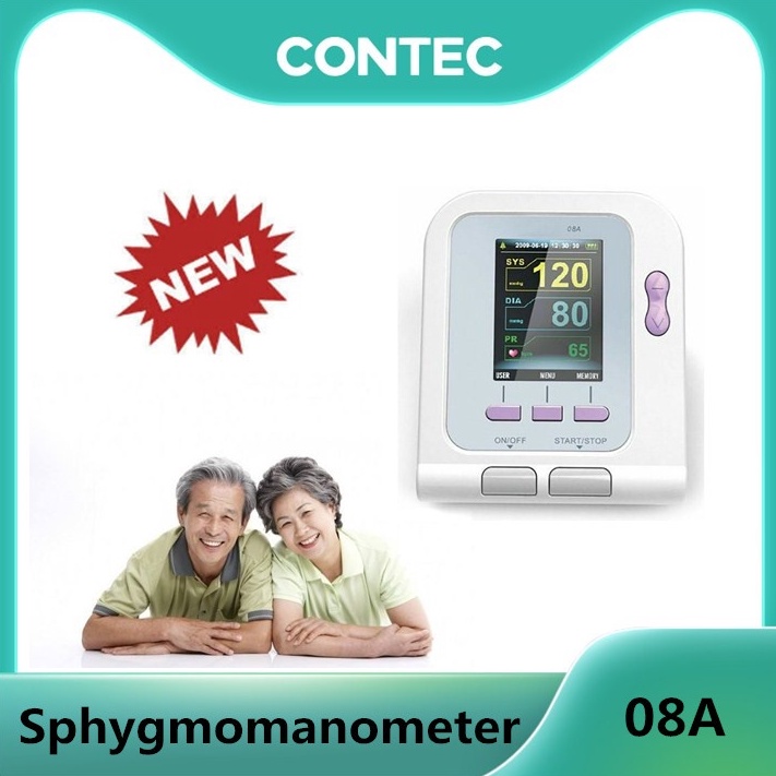 CONTEC08A Digital Blood Pressure Monitor NIBP machine, 4 Cuffs | Shopee ...