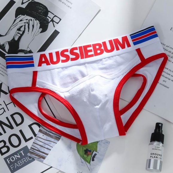 AussieBum Cotton Bumless Jockstraps Bottomless Cotton Briefs With Front ...