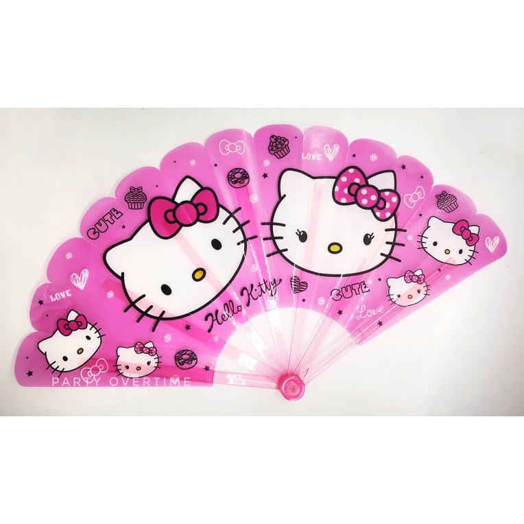 Hello Kitty Character Folding Fan Pamaypay Abaniko Plastic Birthday ...