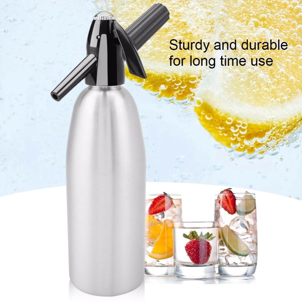 Portable 1L Soda Maker Cold Drink Carbonated Bubble Water Machine DIY ...