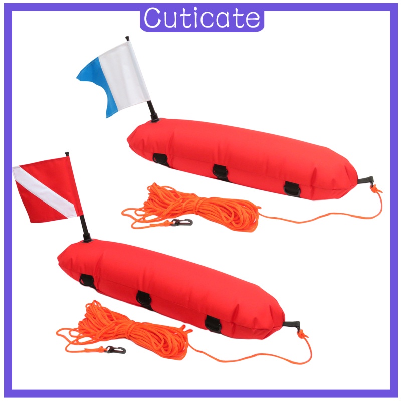 [CUTICATE] Buoy Float for Diving Spearfishing, Dive Flag and Rope High ...