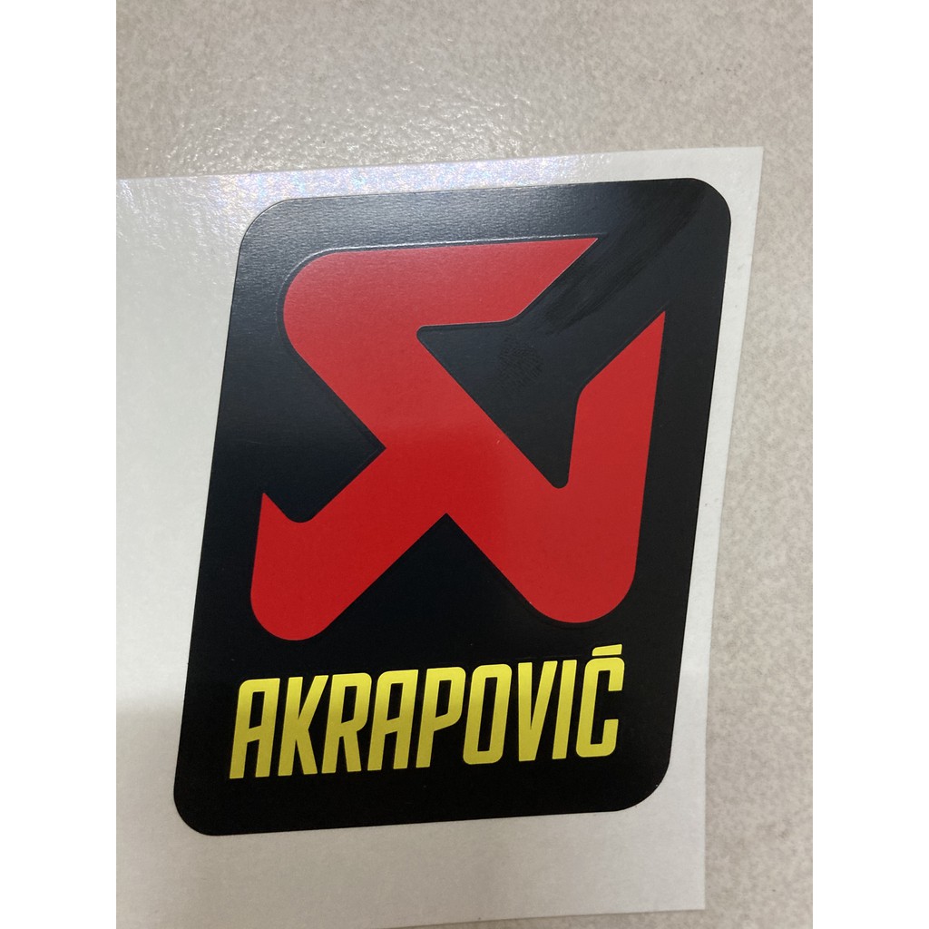 AKRAPOVIC MOTORCYCLE STICKER HEATPROOF exhaust replacement decal ...