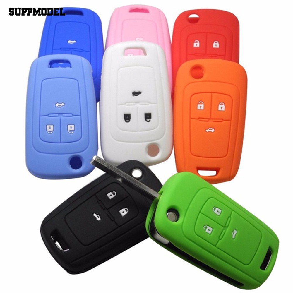 SU(cod) Silicone Car Key Flip Cover Holder Remote Control Bag Case for ...