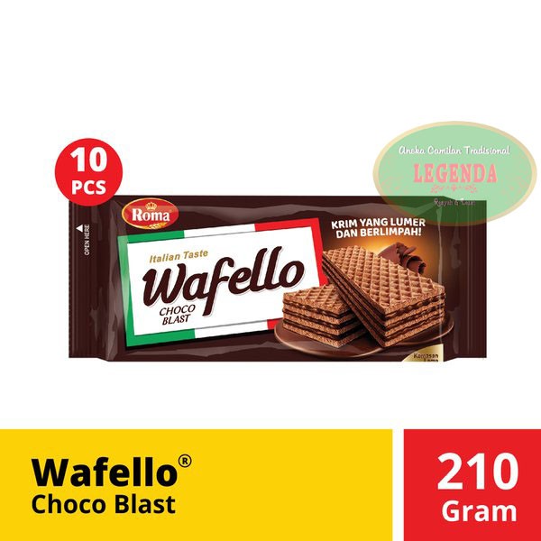 Wafello Choco Blast contains 10 pcs x 15g grams of delicious chocolate ...