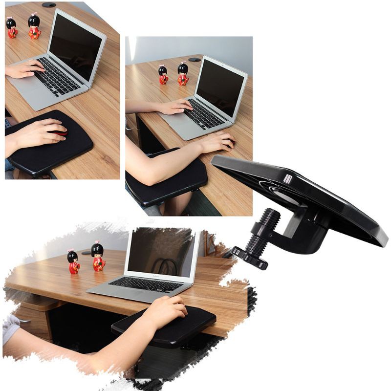 Attachable Armrest Pad Desk Computer Table Arm Support Mouse Pads Arm ...