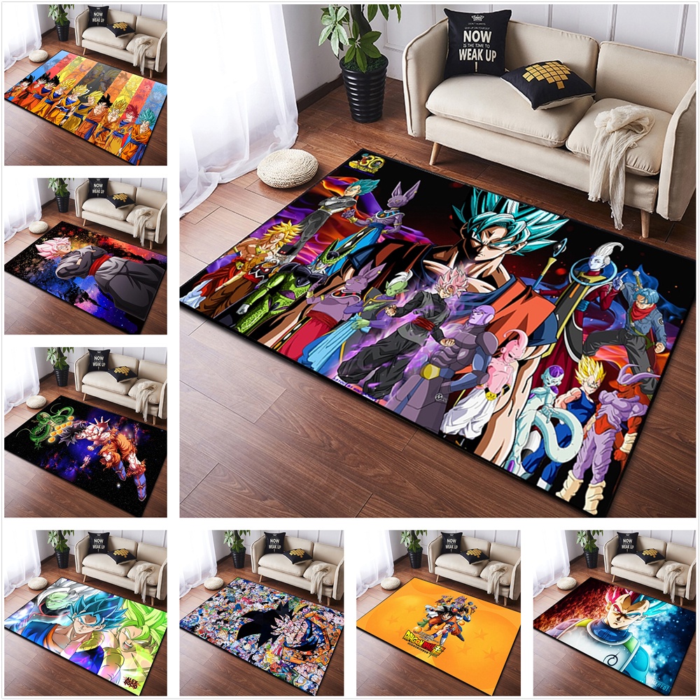 Customized Dragon Ball Goku Vegeta Super Saiyan Anime Carpet Living ...