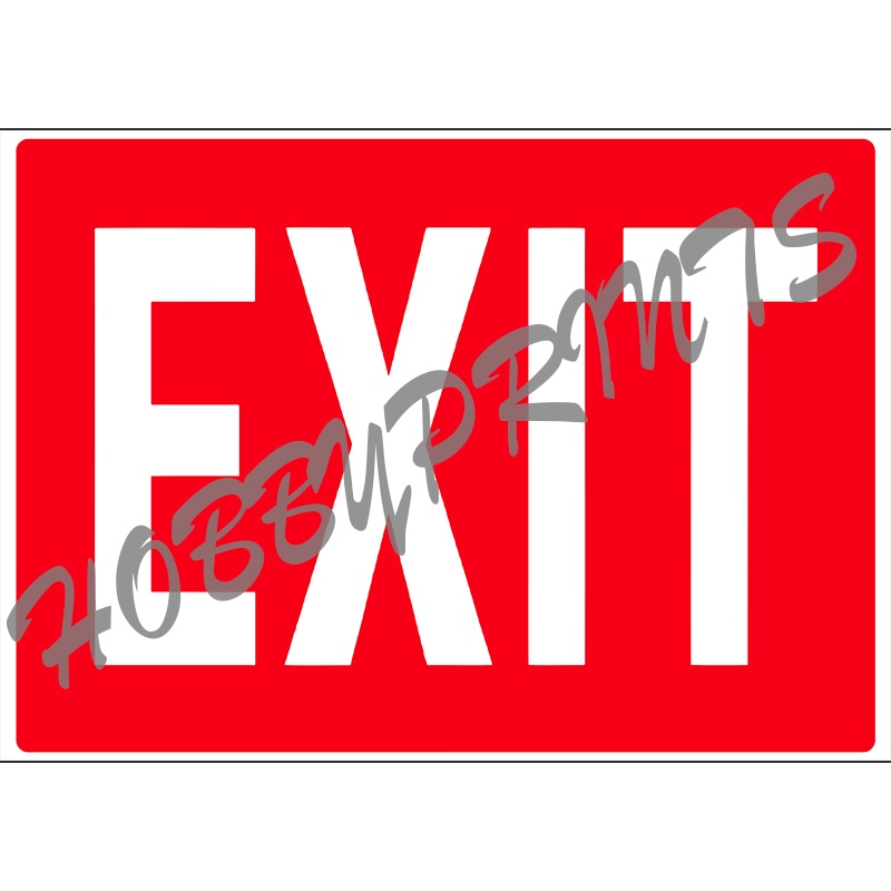 Exit Sign Laminated Sign | Shopee Philippines