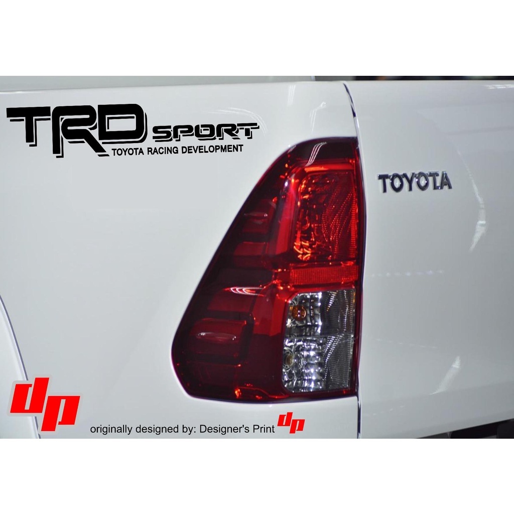 TRD Sticker - Toyota Racing Development Sticker, Universal Sticker, Cut ...