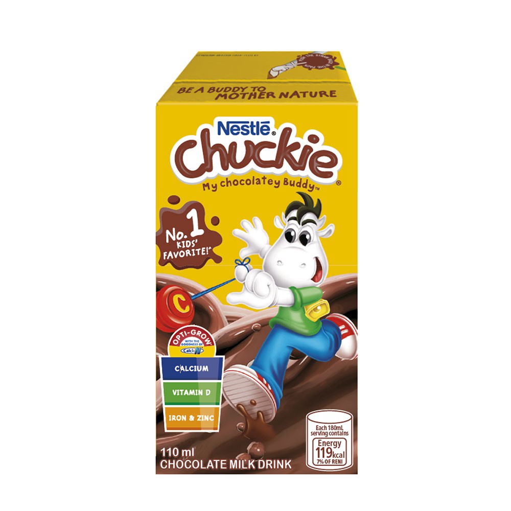 Gwp Chuckie Opti-Grow Chocolate Flavoured Milk 110Ml | Shopee Philippines