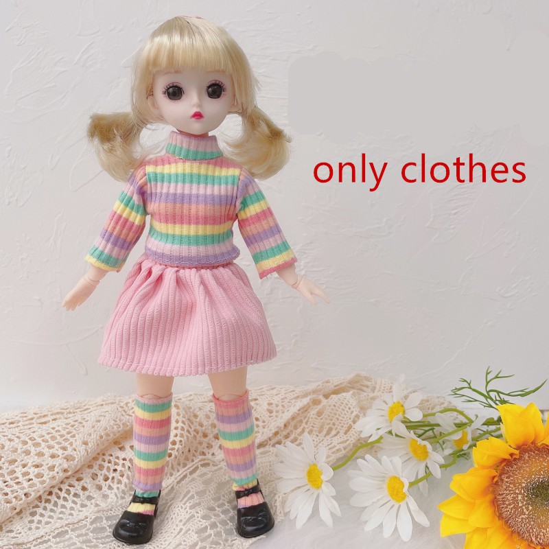 Clothes For 30cm 1/6 BJD Dolls Suit Girls DIY Dress up Fashion Suit ...