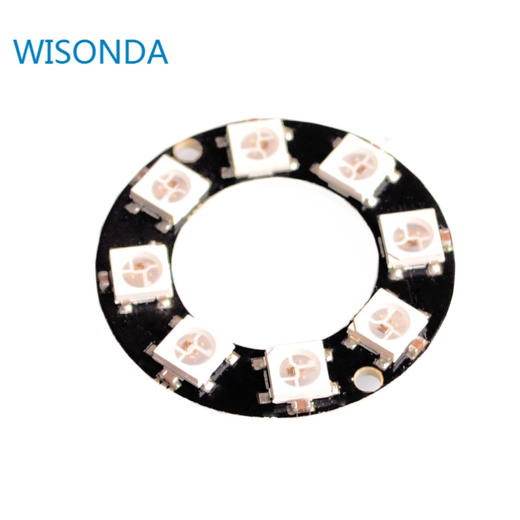 8 Bits 8 X WS2812 5050 RGB LED Ring Lamp Light with Integrated Drivers ...