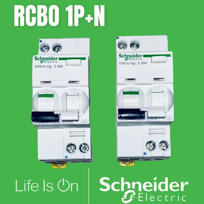 SCHNEIDER RCBO 1P+N 20A | 32A | 40A | SK Electrical | Shopee Philippines