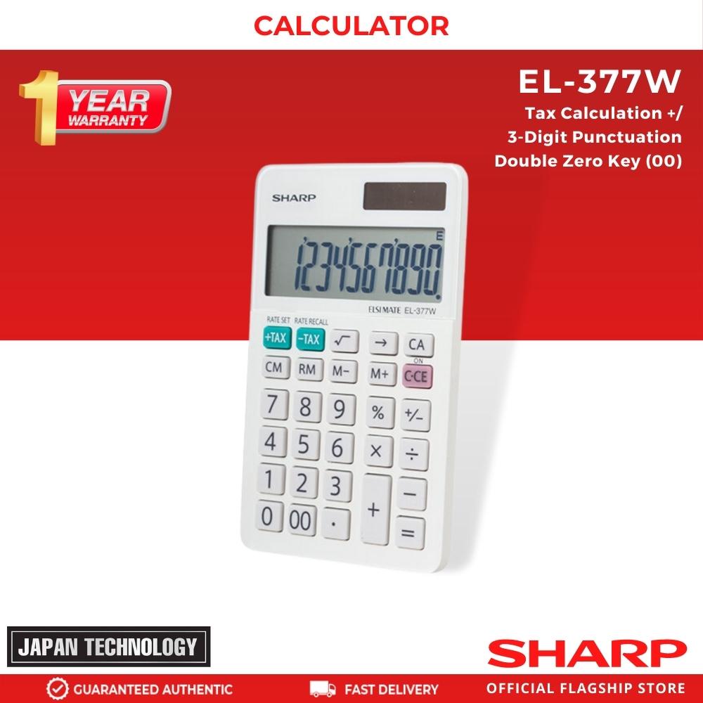 Sharp Hand-held Calculator EL-377W | Shopee Philippines