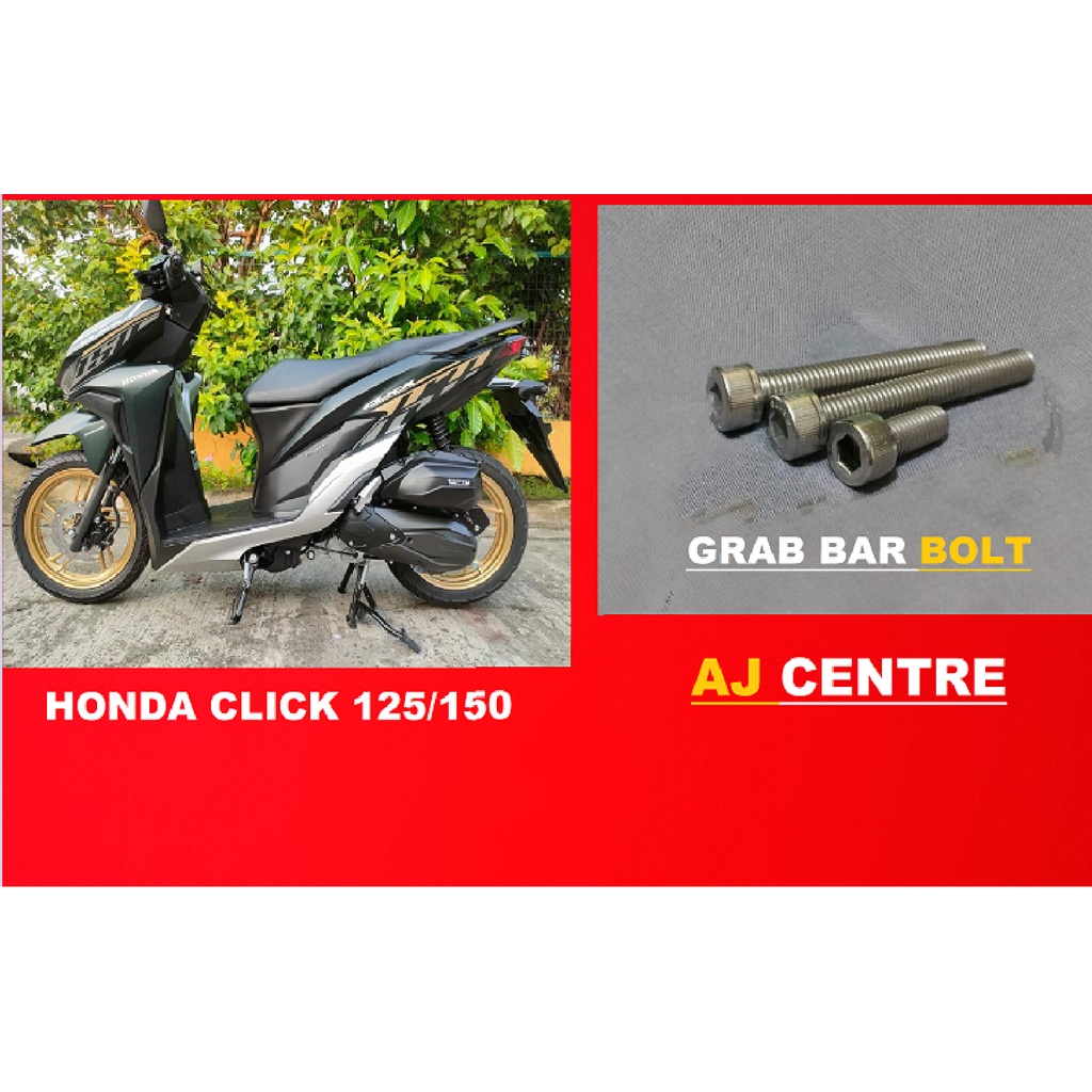 Honda Click 125 / 150 Stainless Grab bar bolts | Shopee Philippines