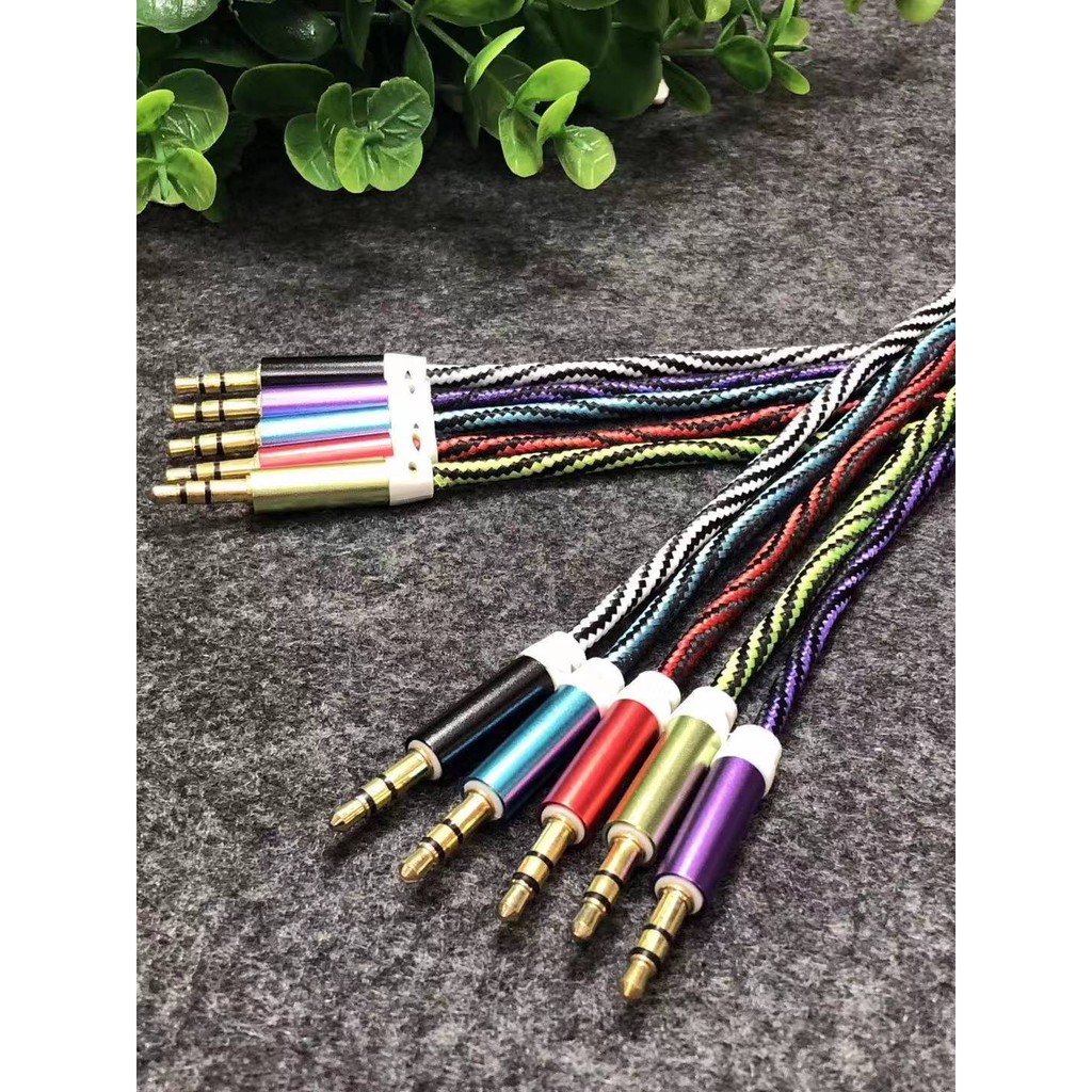 Audio Cable 3.5mm Line Control Audio Cable (1M) | Shopee Philippines