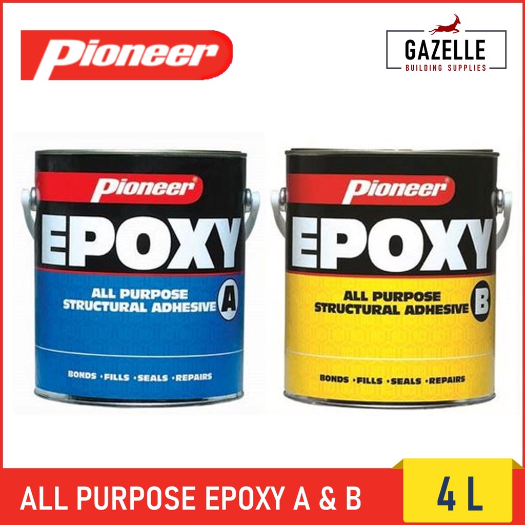 Pioneer All Purpose Epoxy Set ( A & B) / Marine Epoxy Set / Non-Sag ...