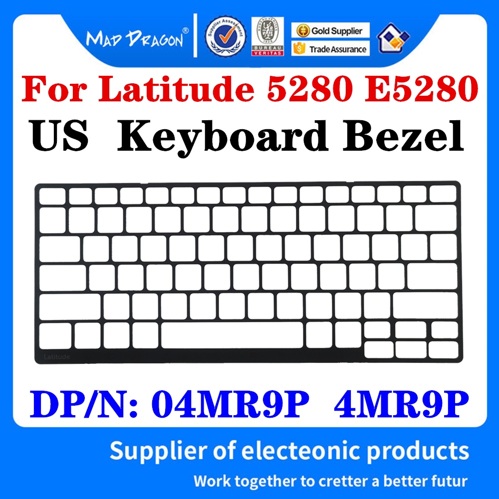 New US For Dell Latitude 5280 E5280 DP/N: 04MR9P 4MR9P Keyboard border ...