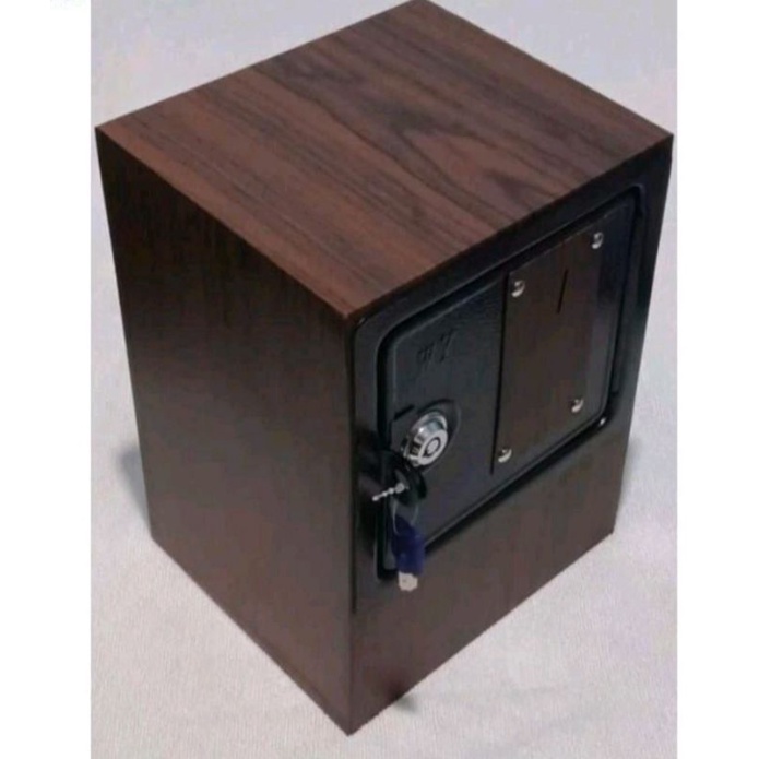 Wood BROWN Mini Vault / Alkansya | Shopee Philippines