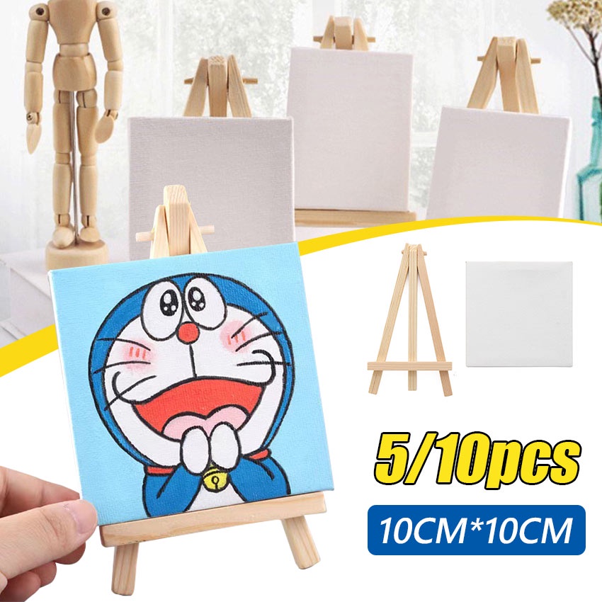 10*10CM Mini Wooden Easel Adjustable Artist Easel Triangle Cards ...