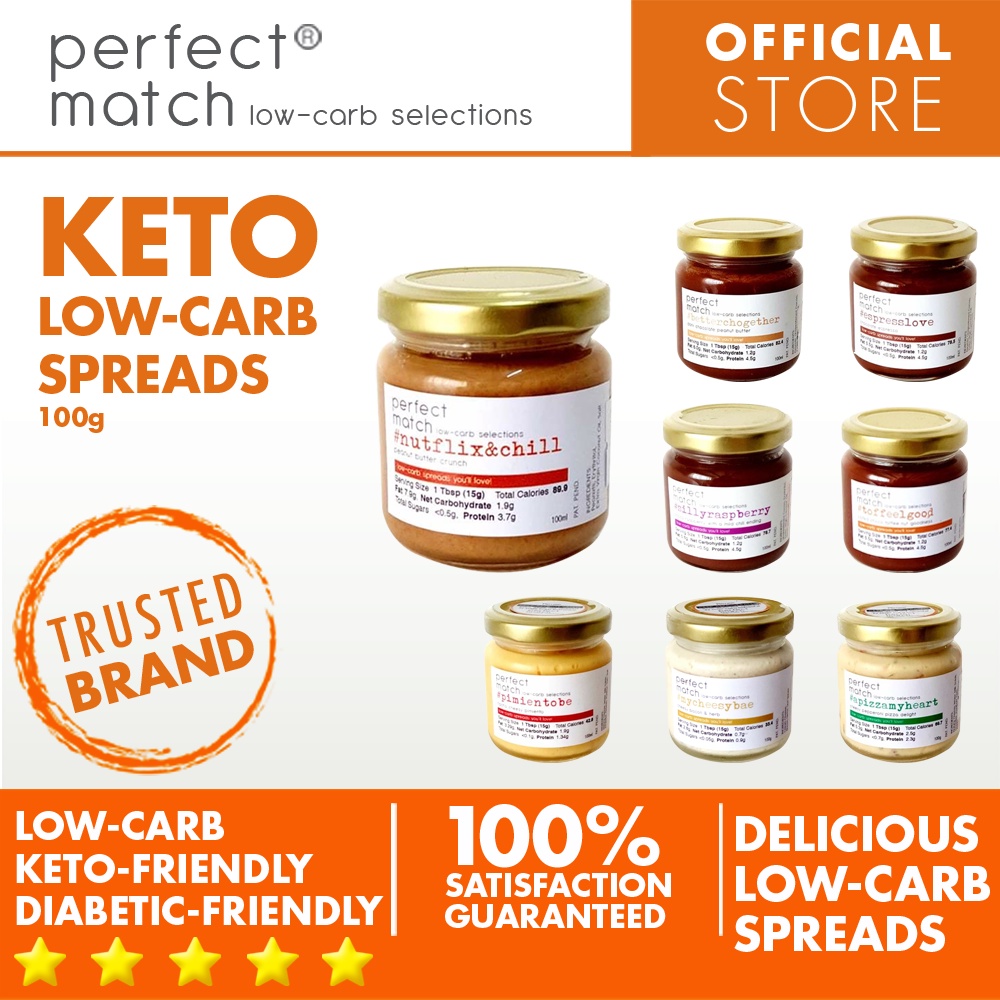 PerfectMatch Low-carb®l Keto Spreads l Sugar-free l Peanut Butter ...