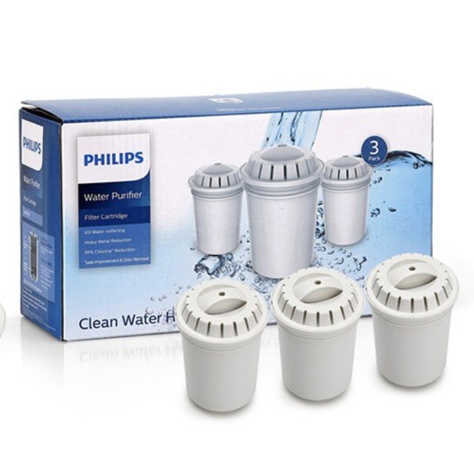 PHILIPS Pitcher Water Purifier Filter 3-pack AWP201 Water Pitcher Jug ...