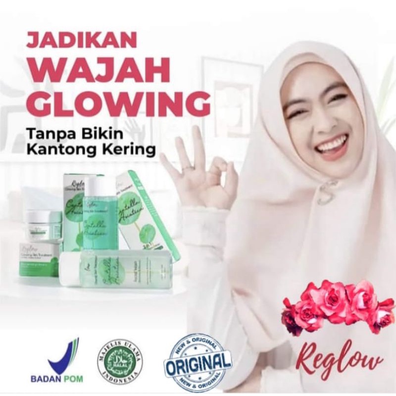 HITAM Reglow Re Glow Skin Care Effective Brightening Whitening Facial ...