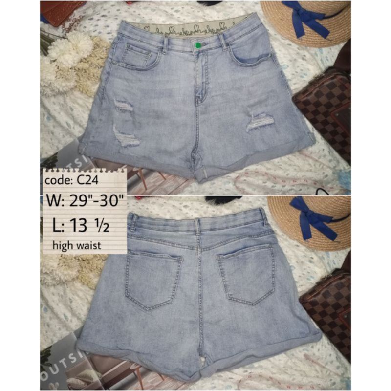 Preloved Denim Shorts / Pekpek shorts / Ukay (highwaist,low waist,mid ...