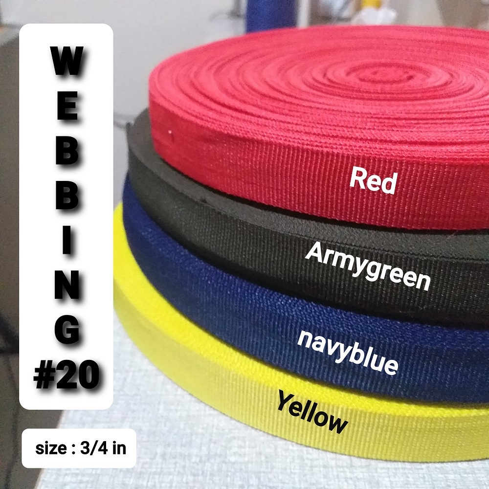 WEBBING#20,1ROLL&1/2ROLL. 20mm STRAP FOR BAG MAKING | Shopee Philippines