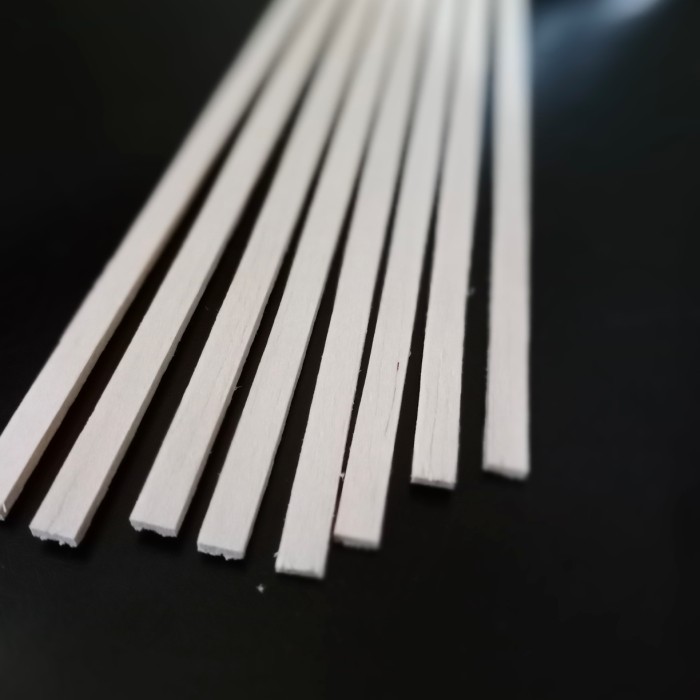 KAYU 10pcs balsa Sticks 3mm x 6mm Wooden Sticks Mockup balsa strip Wood ...