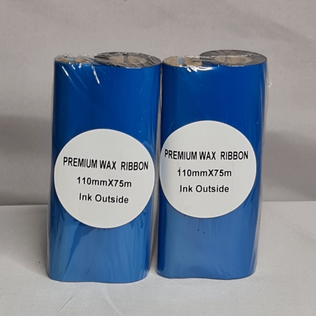 1 Roll 110mm (W) x 75M (L) 0.5'' Core Thermal Barcode Ribbon | Shopee ...