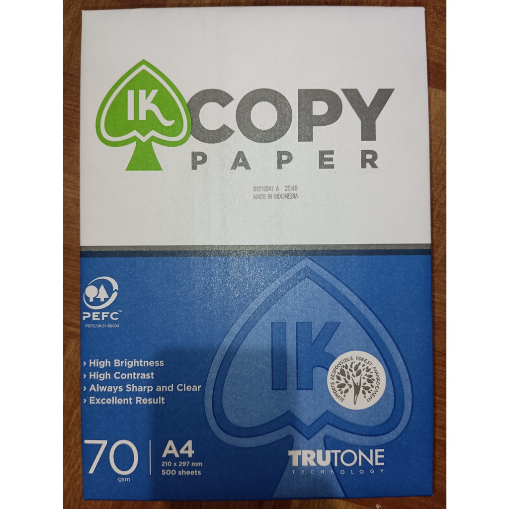 IK COPY PAPER SUBS#20 - 70 GSM / A4 / A3 / SHORT/ LONG | Shopee Philippines