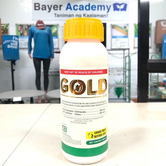 GOLD CLOTHIANIDIN 20 SC INSECTICIDE (500mL/1000mL) | Shopee Philippines