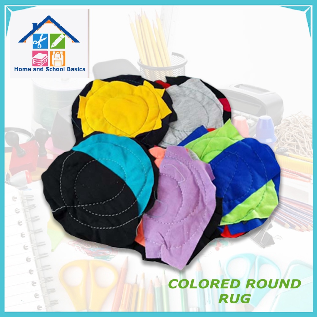 Assorted Colors Round Rug - 5 & 10 pcs. Circle Basahan Wipe and Dry for ...