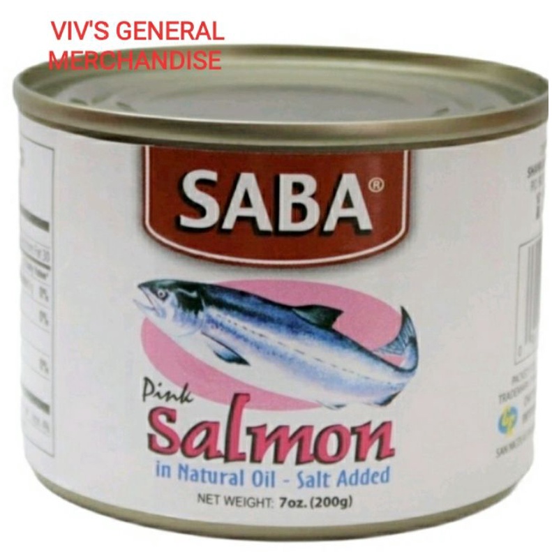 Saba Pink Salmon in Natural Oil ( 200g ) | Shopee Philippines