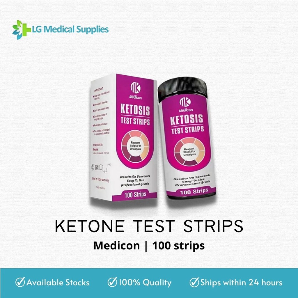 Ketone Test Strips 100strips Medicon (For Keto) | Shopee Philippines