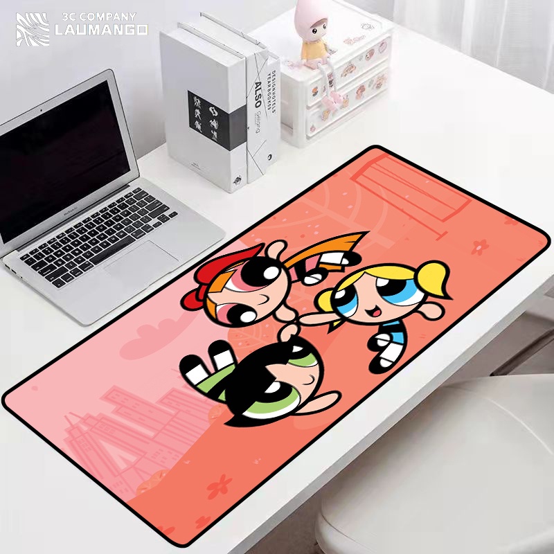 Powerpuffs Girls Kawaii Mouse Pad Gamer Gaming Pc Accessories Rubber ...